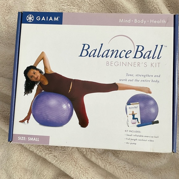 GAIAM | Other | Gaiam Balance Ball Beginners Kit | Poshmark